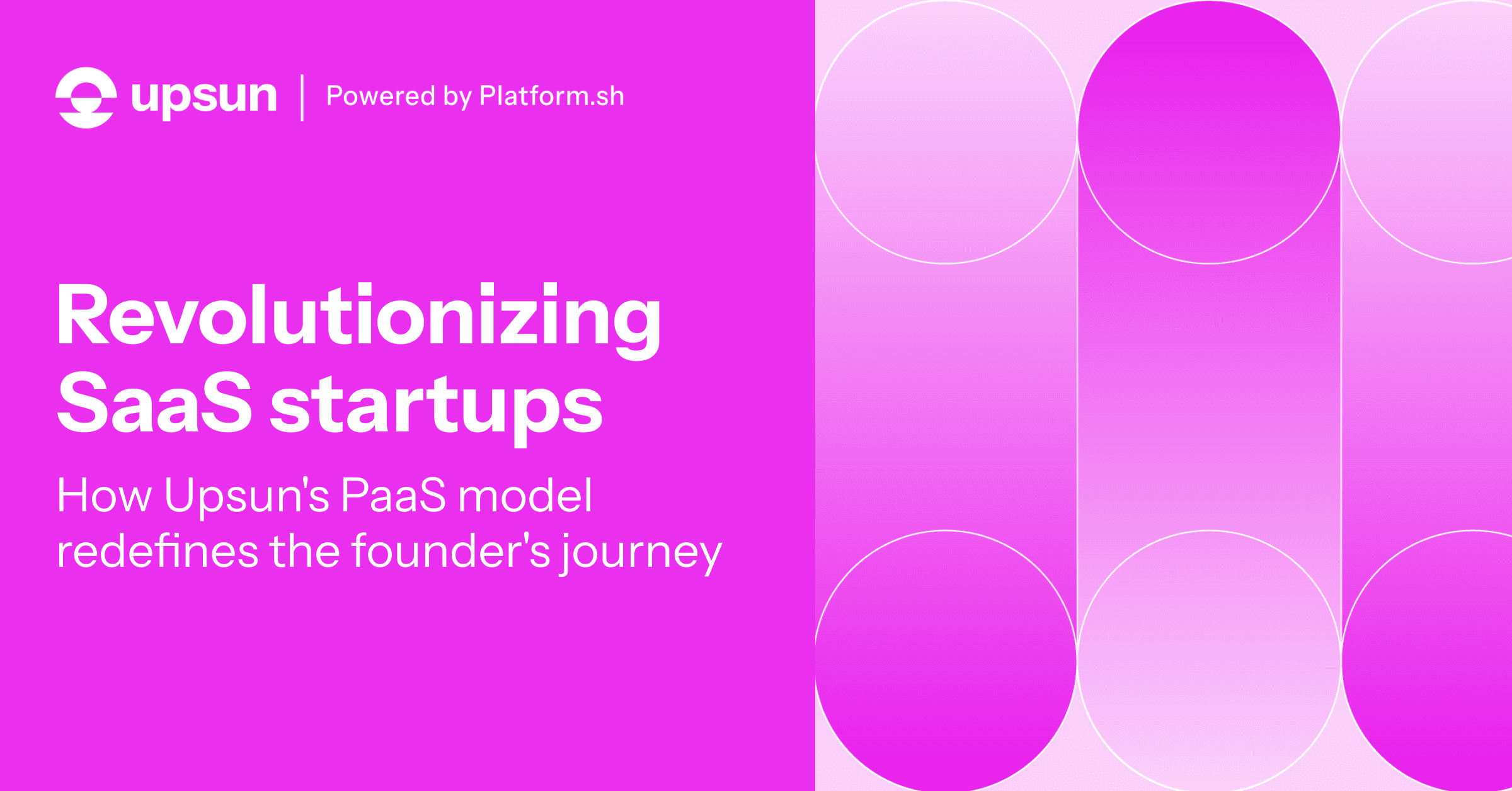 Revolutionizing SaaS startups | Upsun Revolutionizing SaaS startups | Upsun