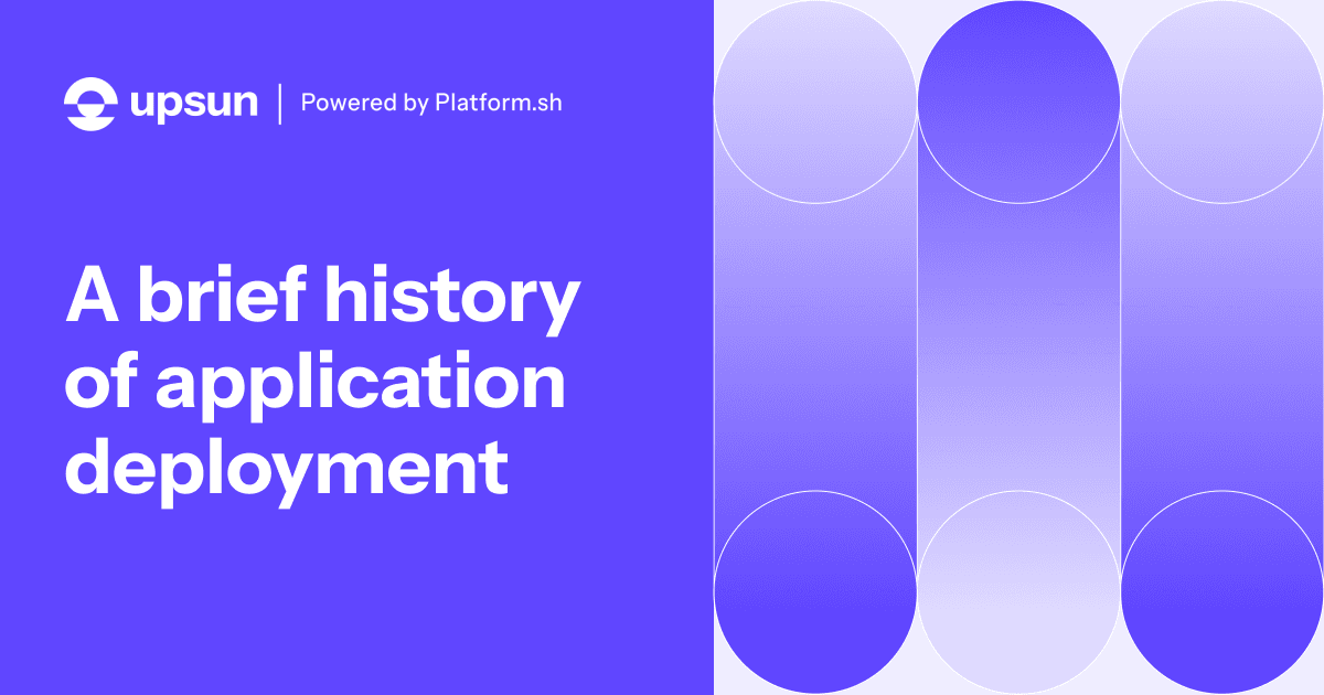 The history of application deployment | Upsun